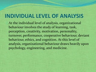 analysis of ob level | PPTX