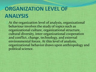 analysis of ob level | PPTX
