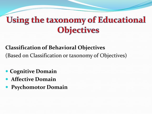 BEHAVIORAL OBJECTIVES | PPTX