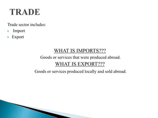 Trade sector of Pakistan | PPTX