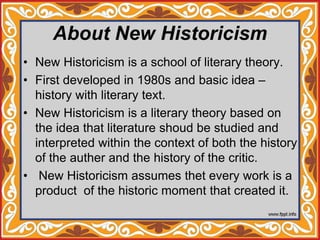 Paper no.7, Leterary Theory And Criticism | PPTX