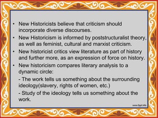 Paper no.7, Leterary Theory And Criticism | PPTX