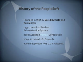 Ppt Of Peoplesoft | PPTX