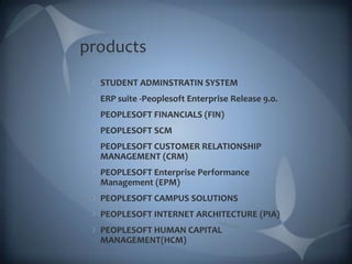 Ppt Of Peoplesoft | PPTX