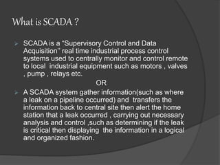 PPT of PLC and SCADA | PPTX