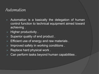 PPT of PLC and SCADA | PPTX