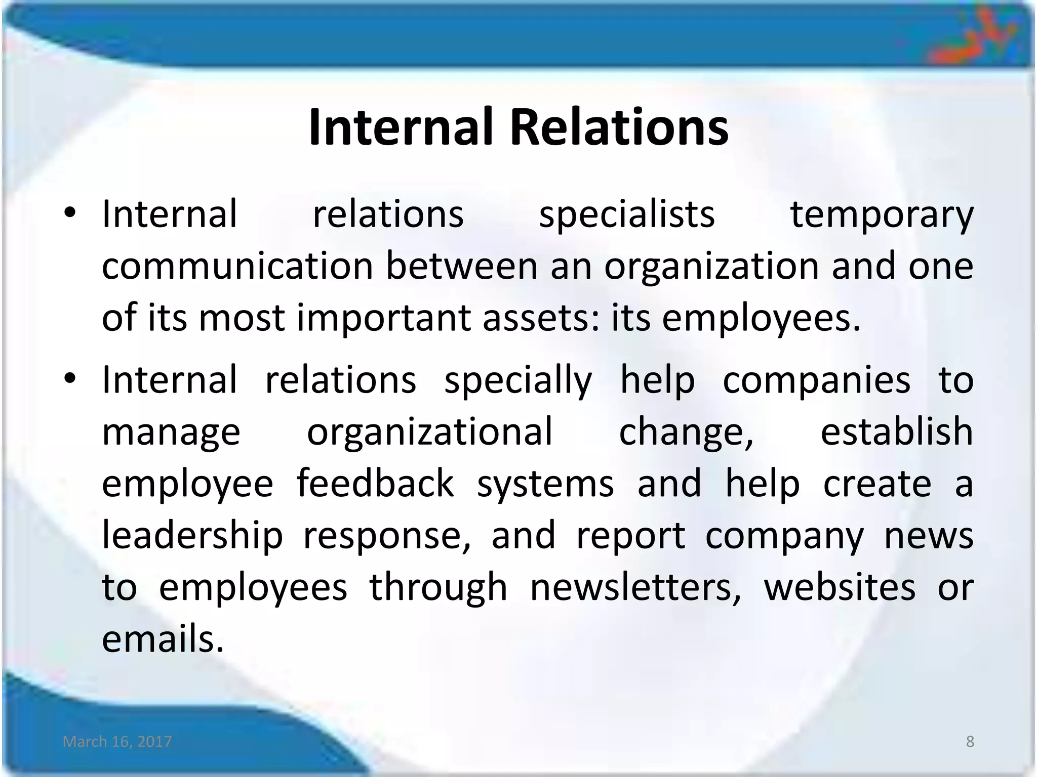 scop and function public relation | PPTX