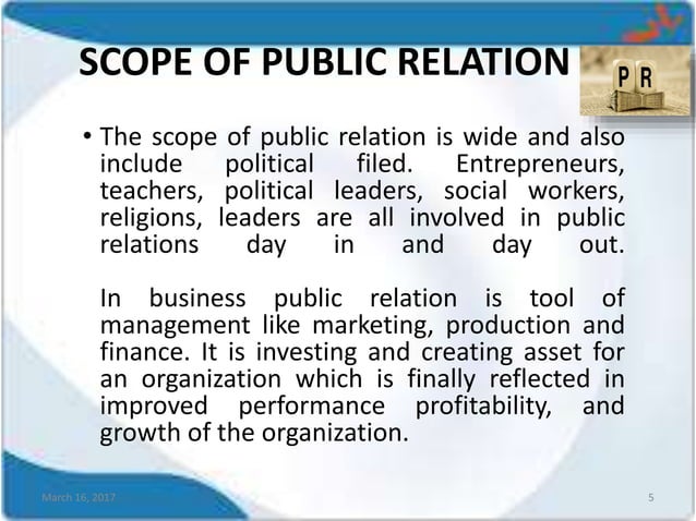 scop and function public relation | PPTX