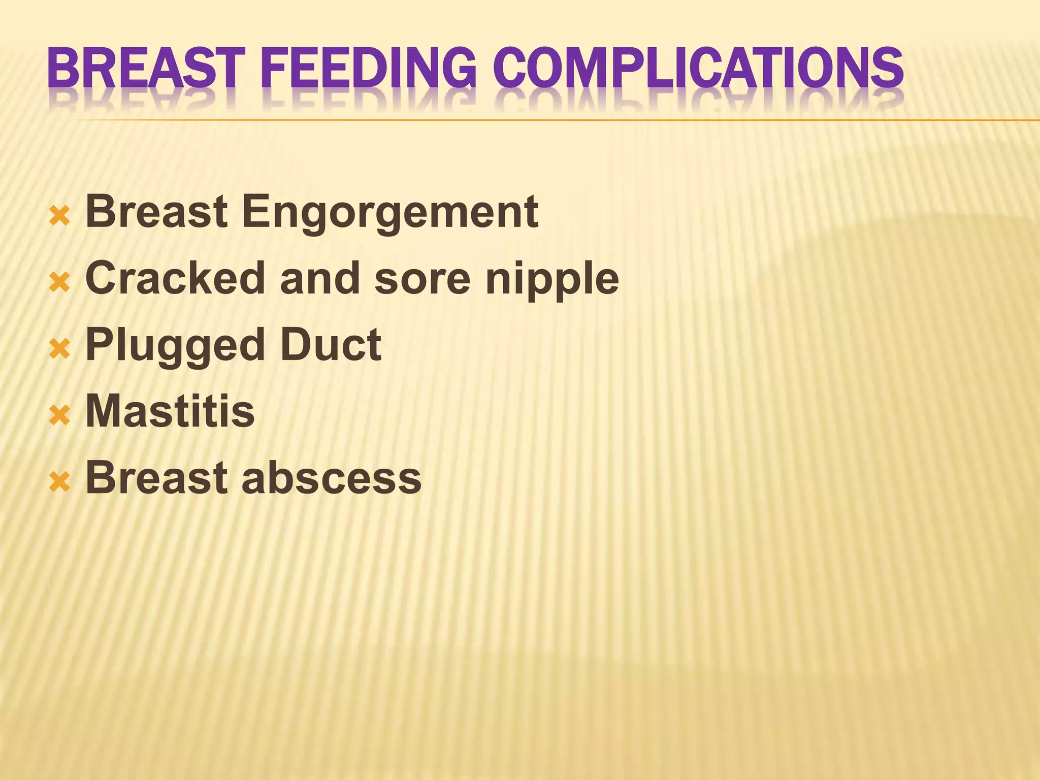 Ppt of problems and complication of breast feeding ppt (madam kalyani) | PPTX