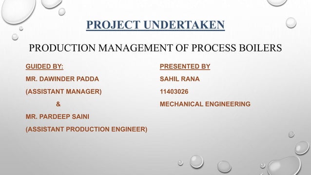 Process Boilers PPT | PPTX | Business | Business and Finance