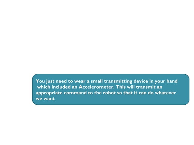 accelerometer based gesture controlled robotic arm | PPT