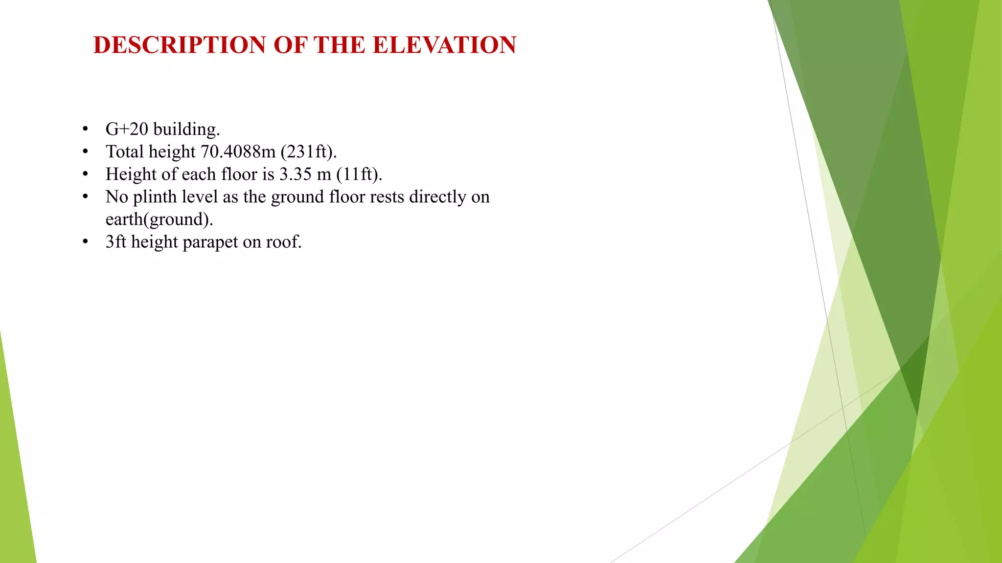 DESIGN OF G+20 MULTISTOREY BUILDING | PPTX