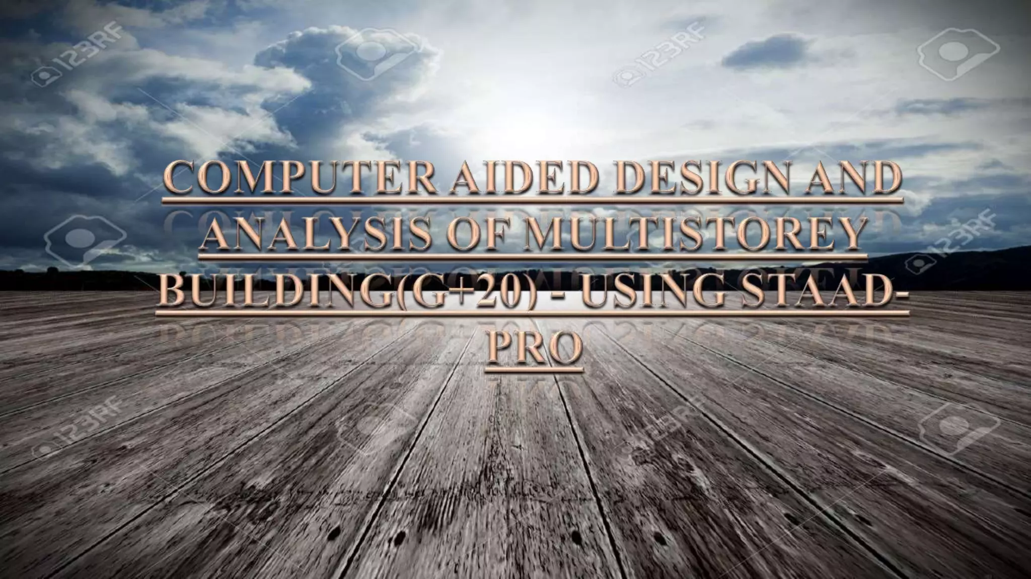 DESIGN OF G+20 MULTISTOREY BUILDING | PPTX