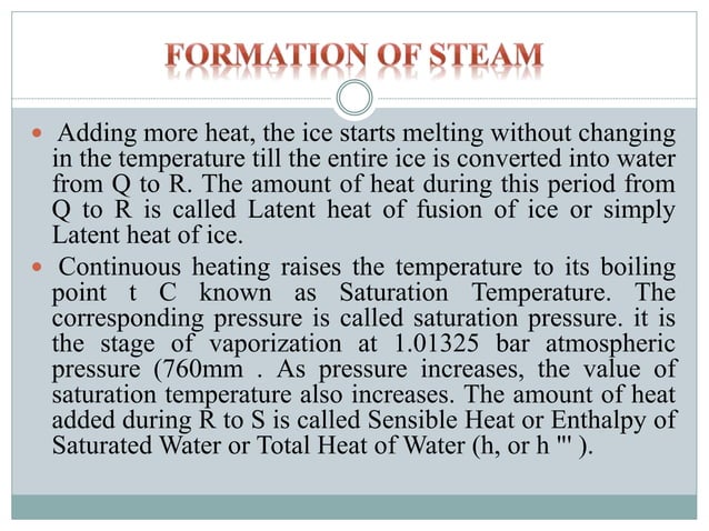 Ppt of properties of steam | PPTX | Chemistry | Science