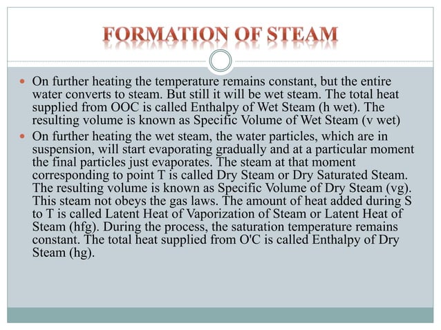 Ppt of properties of steam | PPTX | Chemistry | Science