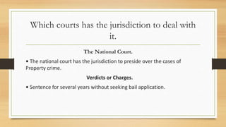 Ppt of property crime | PPTX