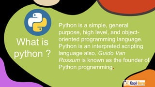 PPT PYTHON | PPT