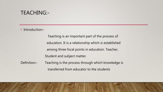 teaching | PPTX