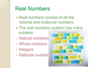 Ppt on real numbers | PPTX