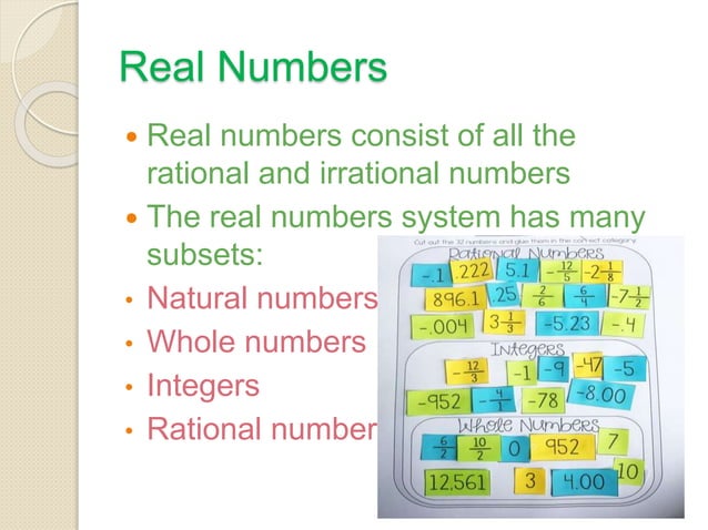 Ppt on real numbers | PPTX