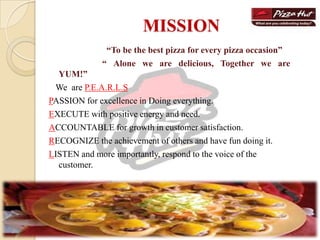 Ppt of retail market strategy of pizza hut | PPTX