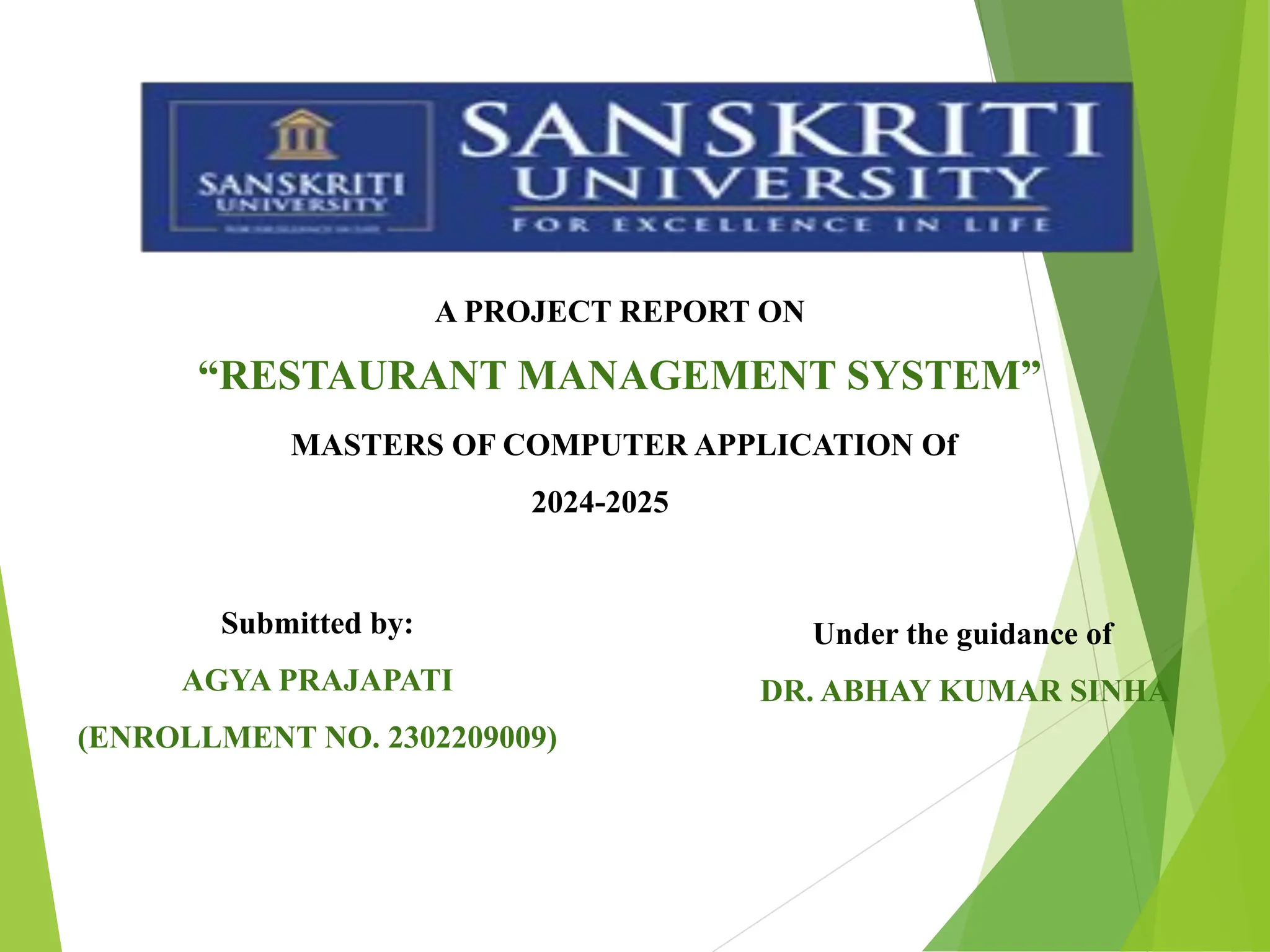 ppt of rms(restaurant management system) | PDF