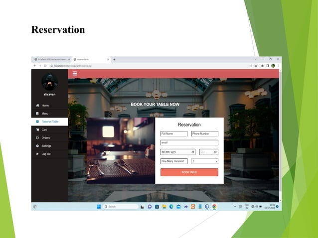 ppt of rms(restaurant management system) | PDF