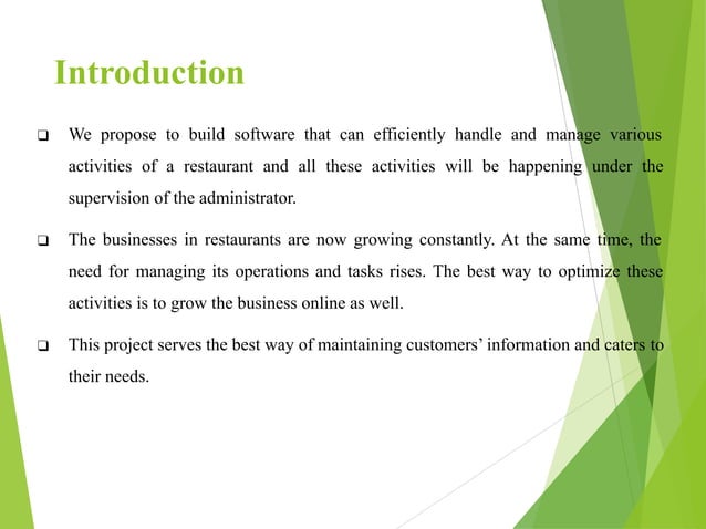 ppt of rms(restaurant management system) | PDF