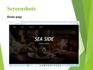 ppt of rms(restaurant management system) | PDF