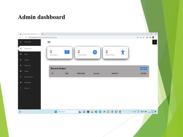 ppt of rms(restaurant management system) | PDF