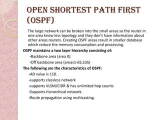 Ppt of routing protocols | PPTX