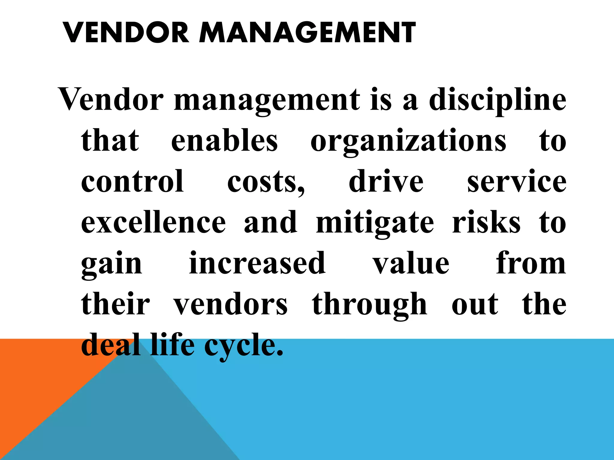 ppt of vendor management | PPTX