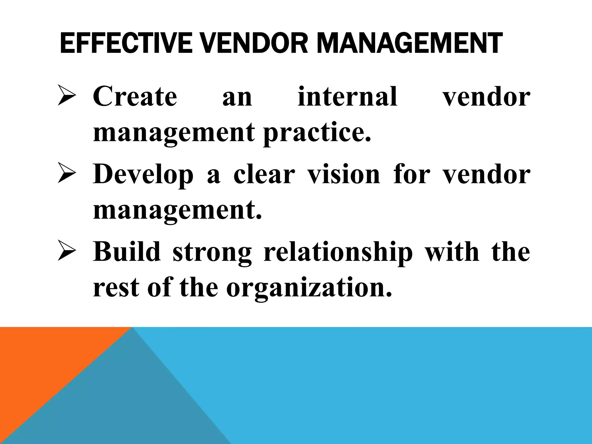 ppt of vendor management | PPTX