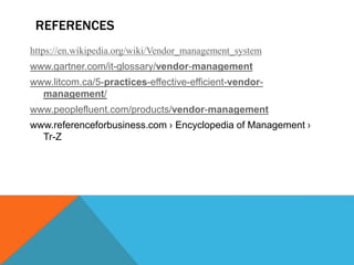ppt of vendor management | PPTX