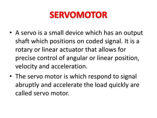 Ppt of servomotor | PPTX