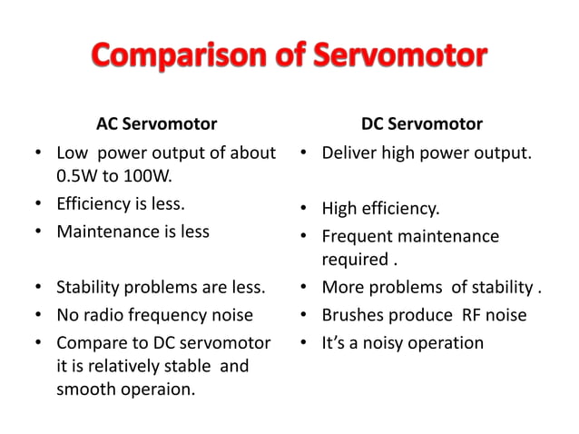 Ppt of servomotor | PPTX