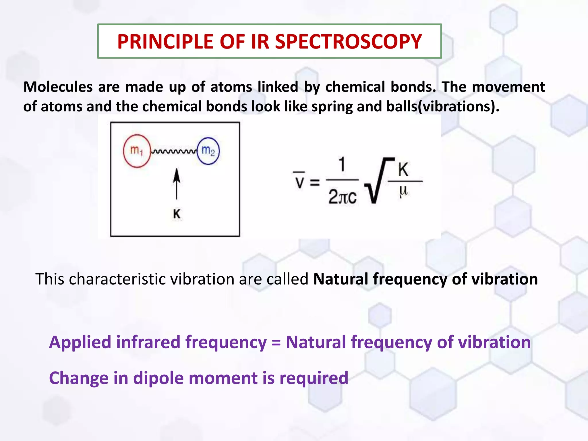 IR spectroscopy and its application | PPTX