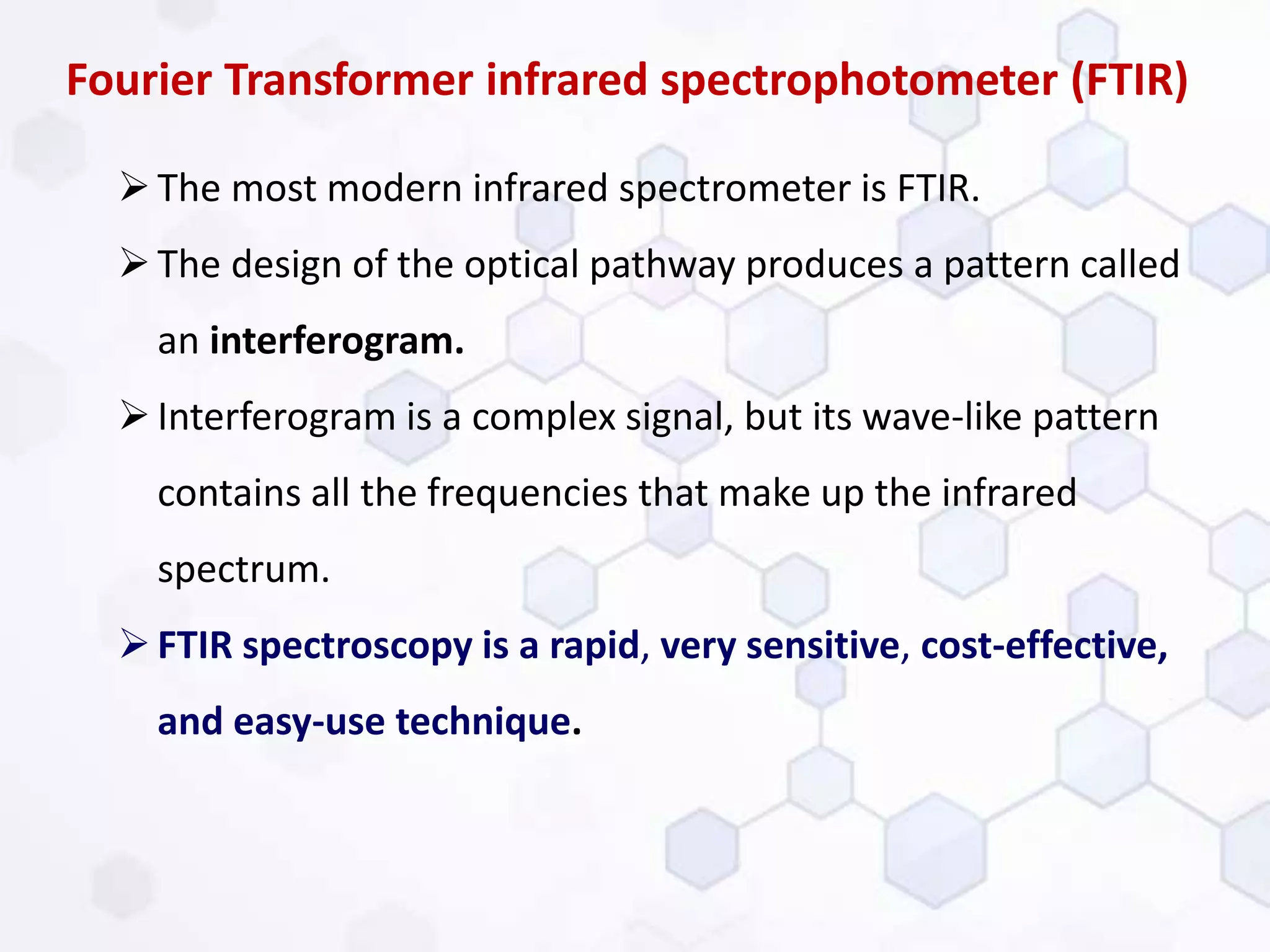 IR spectroscopy and its application | PPTX