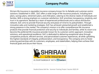 a study on a sales and marketing of SLIC. | PPTX