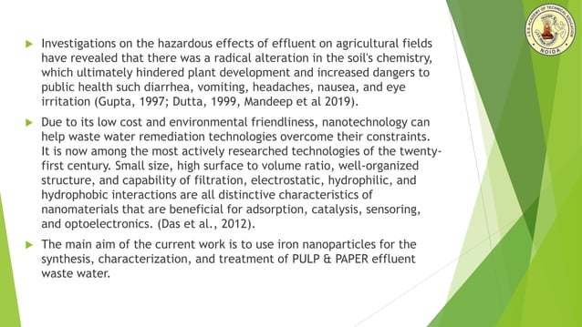 process optimization for treatment of pulp an paper mill industry | PPT ...
