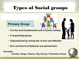 social structure ,social control, social group. | PPT