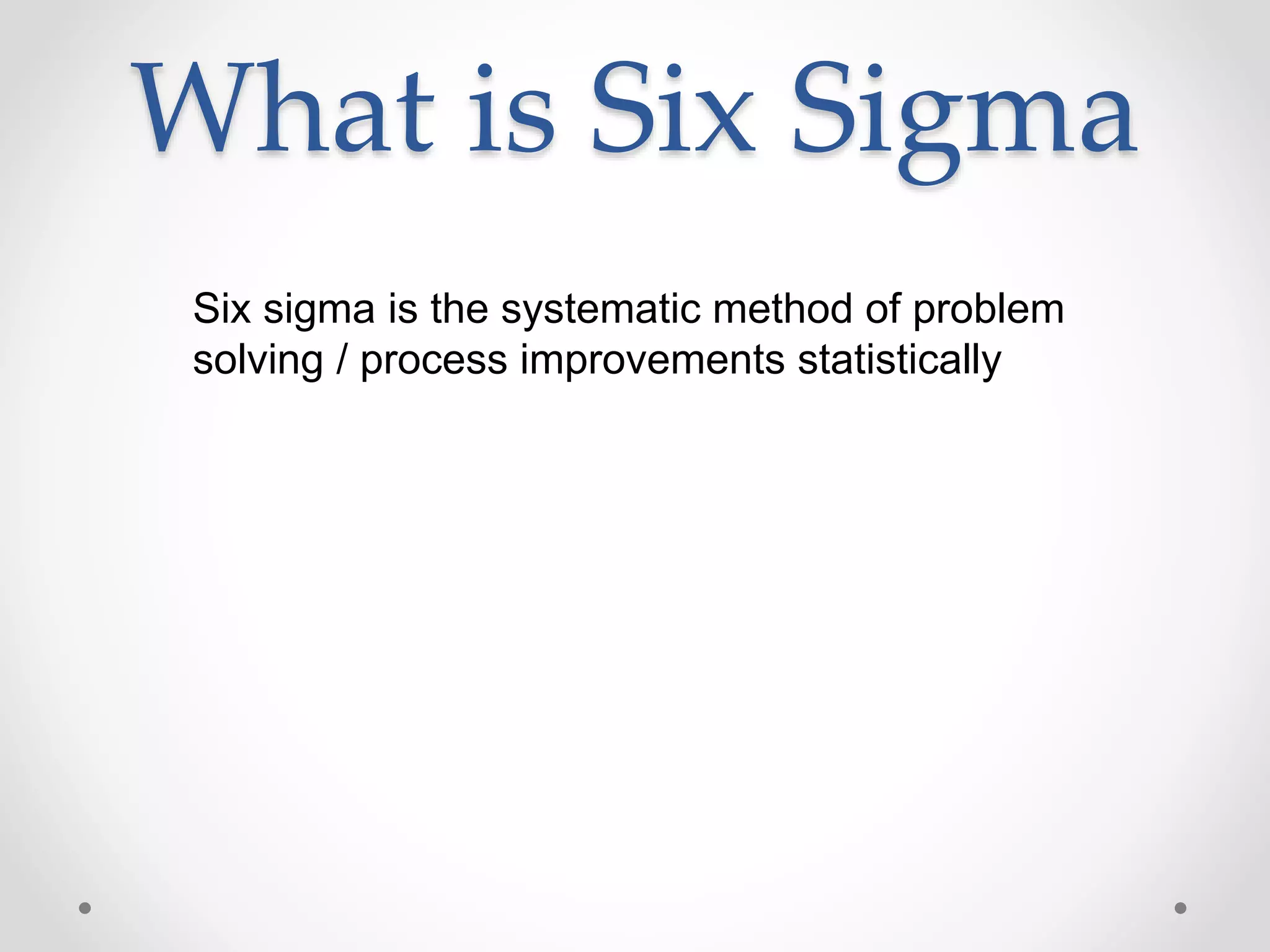Six Sigma Green Belt | PPTX