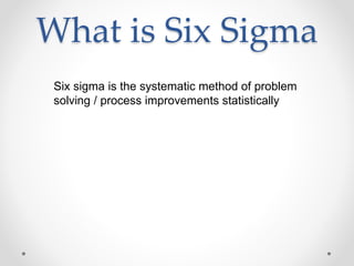 Applying Six Sigma To Six Sigma Project Example