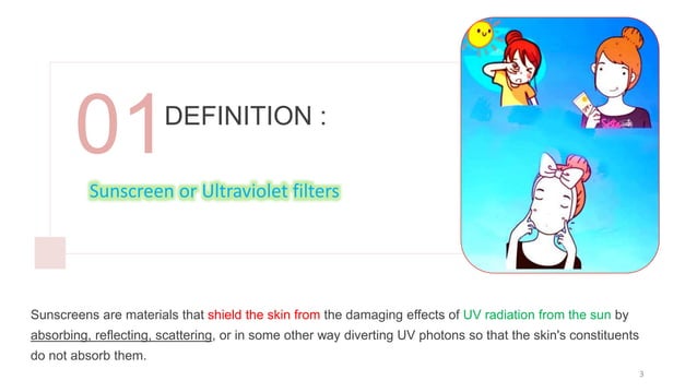 SUNSCREEN, definition, classification, SPF value, history, mechanism ...