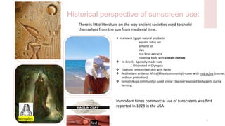 SUNSCREEN, definition, classification, SPF value, history, mechanism ...