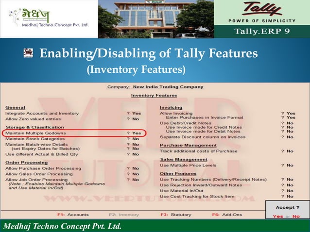 Ppt of tally | PPTX | Business Accounting & Finance | Business