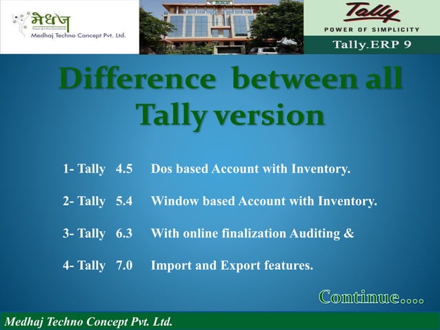 Ppt of tally | PPTX | Business Accounting & Finance | Business
