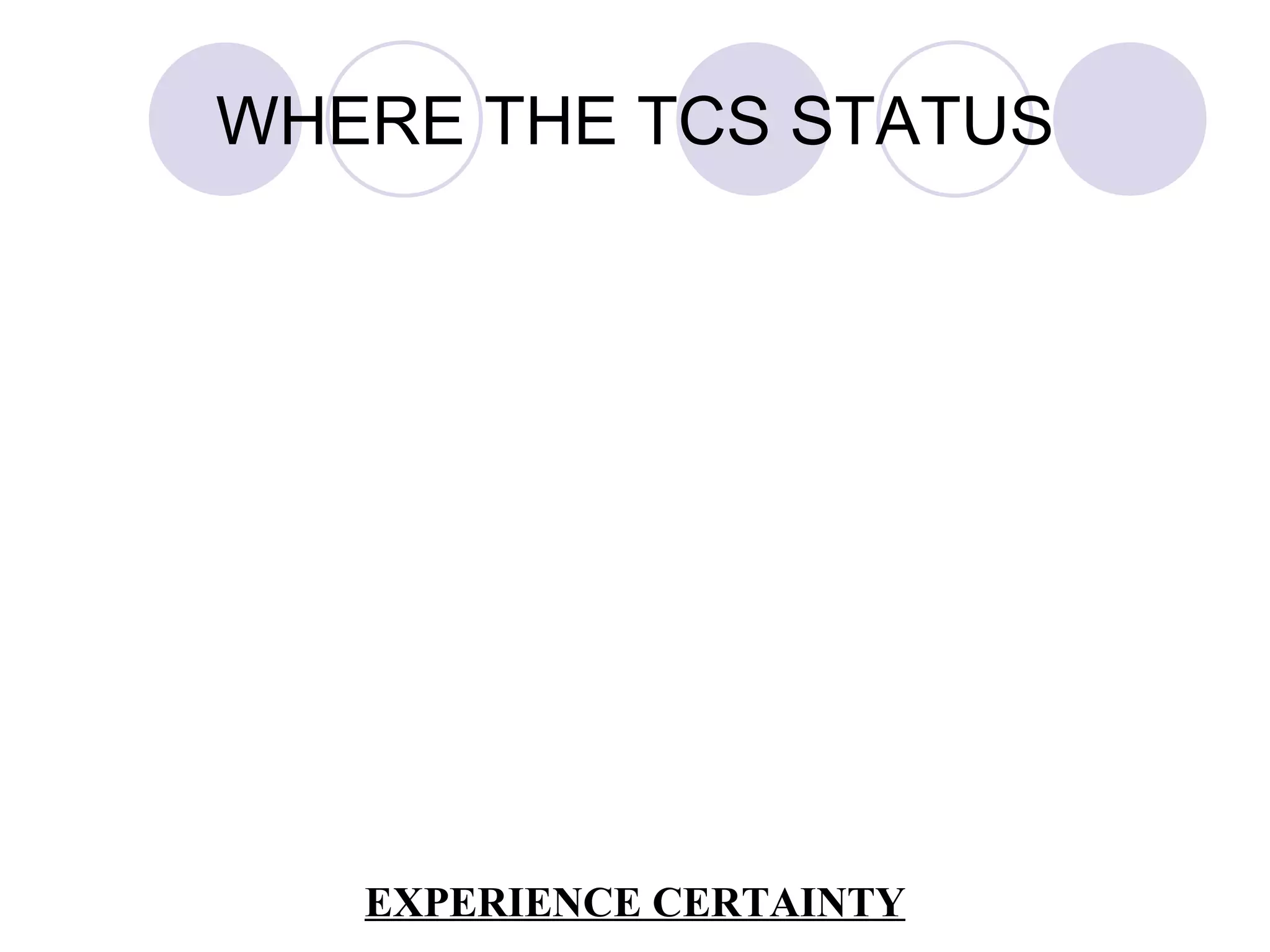 Ppt of tcs | PPT