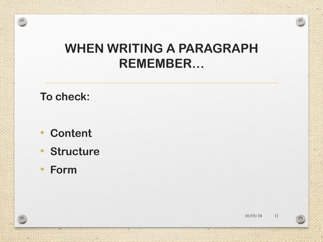 What is Paragraph ,its elements and how to write a paragraph | PPT