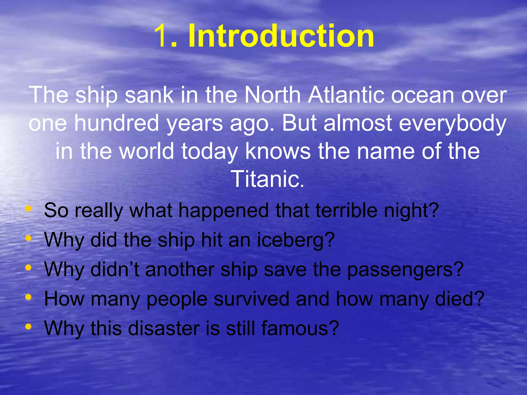 history of titanic | PPTX